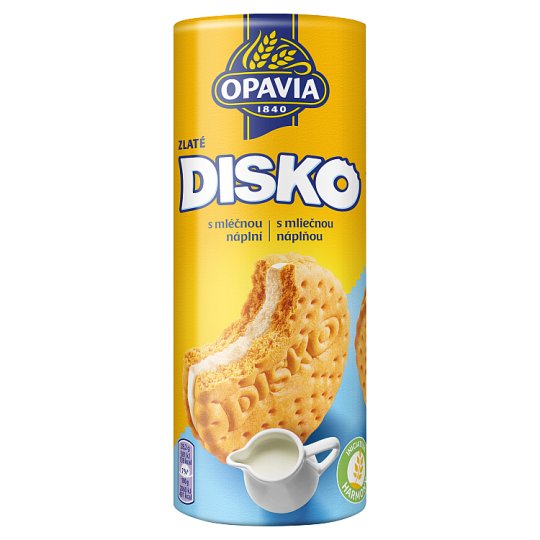 Opavia Disko sušienky s mliečnou náplňou 169 g - Tesco Potraviny