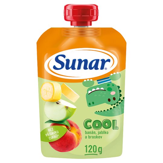 Sunar Pocket Cool Fruit Peach, Banana, Apple 120 g - Tesco Groceries