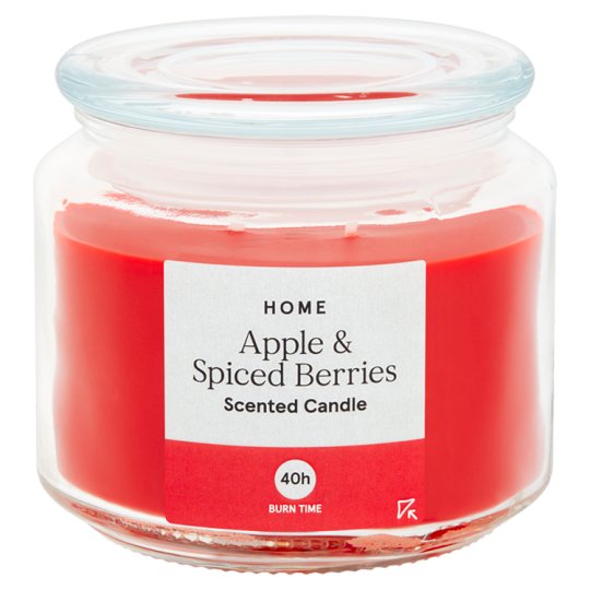 Tesco Home Apple & Spiced Berries Scented Candle 300 g - Tesco Groceries