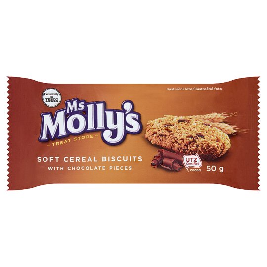 Ms Molly's Soft Cereal Biscuits with Chocolate Pieces 50 g - Tesco ...