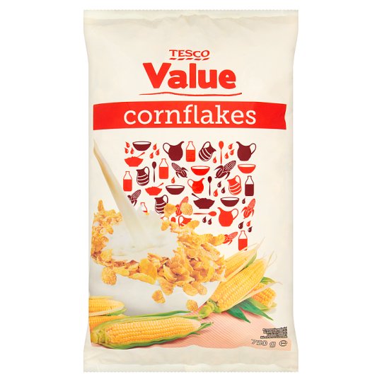 Tesco Value Cornflakes with Vitamins and Iron 750 g - Tesco Groceries
