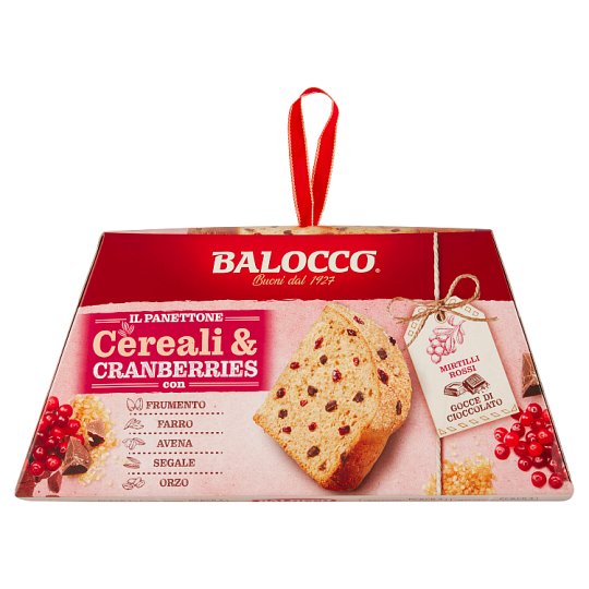 Balocco Panettone Cereali & Cranberries 750 g - Tesco Potraviny