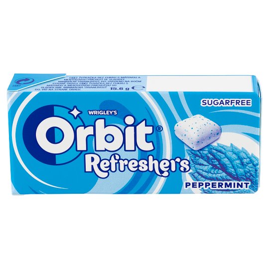 Wrigley's Orbit Refresher's Peppermint Sugar-Free Chewing Gum Mint and ...