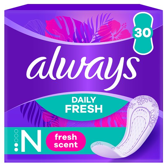Always Daily Fresh Normal, With Fresh Scent 30 Count - Tesco Groceries