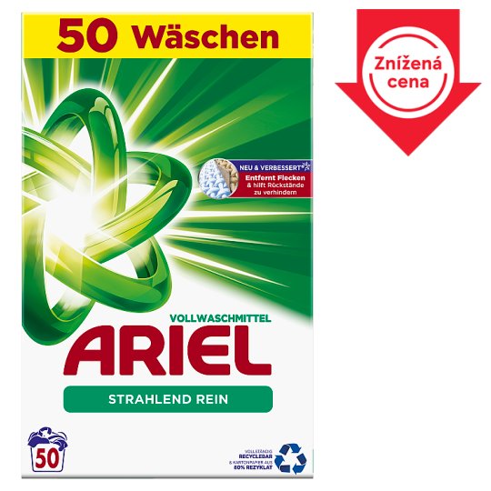 Ariel Washing Powder 3.25KG 50 Washes, Universal+ - Tesco Groceries