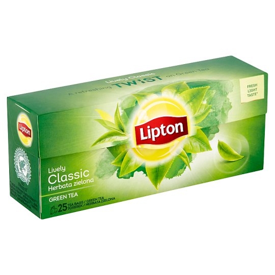 Lipton Classic zelený čaj 25 vrecúšok 32,5 g - Tesco Potraviny
