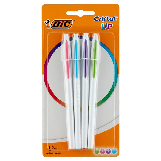 Bic Cristal Up Ball Pen 4 pcs - Tesco Groceries