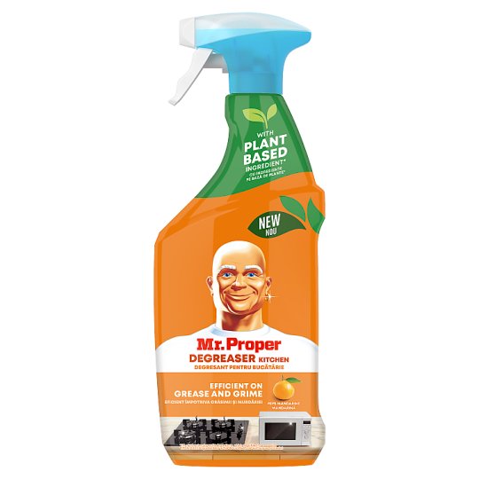 Mr Proper Kitchen Degreaser Spray Peps Mandarin 750ml - Tesco Groceries