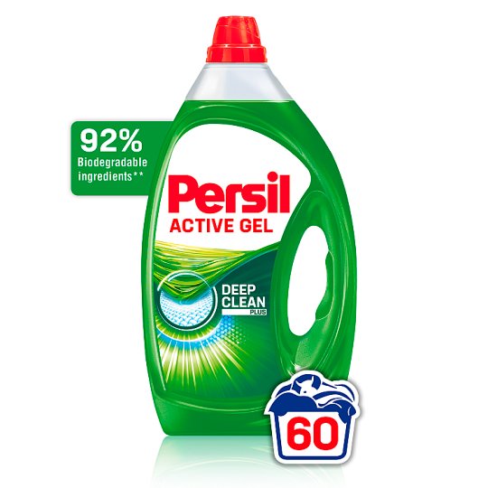 Persil Deep Clean Plus Active Gel Washing Detergent 60 Washes 3 L ...