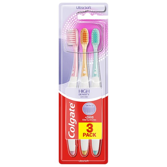 Colgate Toothbrush High Density Ultra Soft 3pcs - Tesco Groceries
