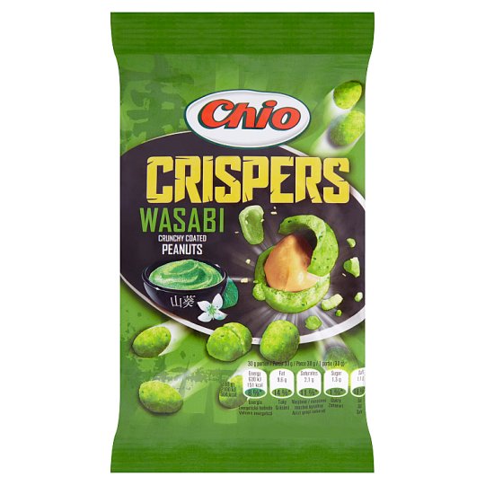 Chio Crispers Wasabi arašidy lúpané pražené obalené v cestíčku s ...