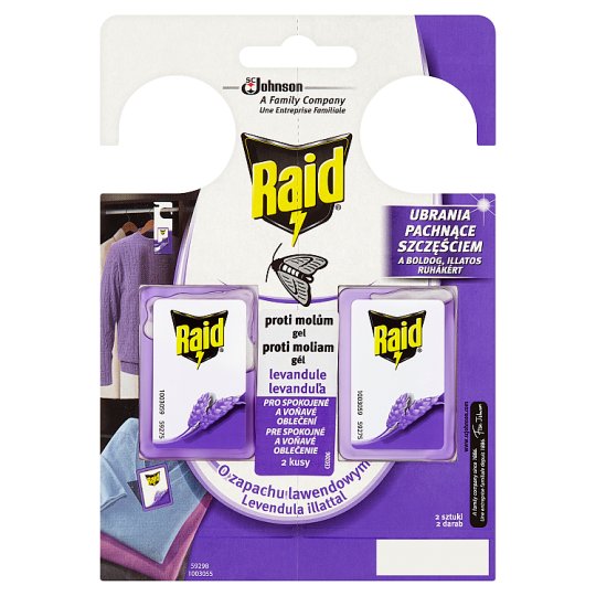 Raid Anti-Moth Gel Lavender 2 x 3 g - Tesco Groceries