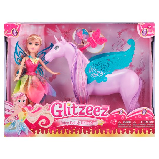 Glitzeez Fairy with Unicorn - Tesco Groceries
