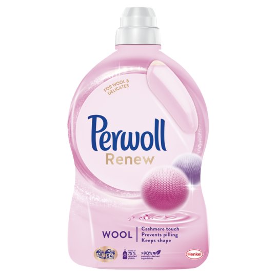 Perwoll Renew Wool Special Laundry Detergent 54 Washes 2970 ml - Tesco ...