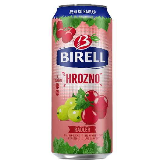 Birell Hrozno nealko radler 0,5 l - Tesco Potraviny