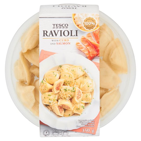 Tesco Ravioli pirohy plnené lososom a tvarohom 350 g - Tesco Potraviny