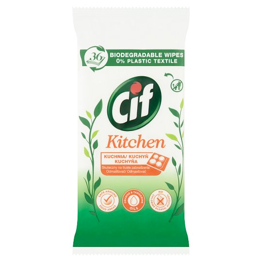 Cif Kitchen Cleaning Wipes 36 pcs - Tesco Groceries