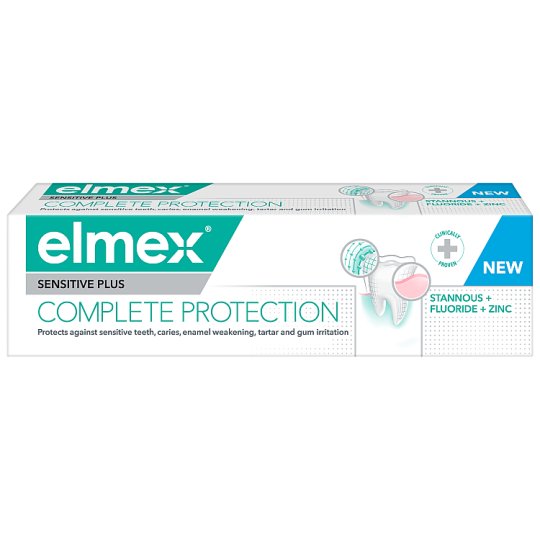 elmex® Sensitive Plus Complete Protection Toothpaste 75 ml - Tesco ...