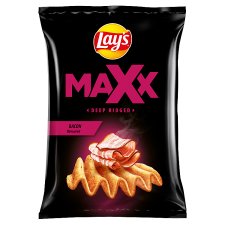 Lay's Maxx Fried Potato Chips with Bacon Flavoured 130 g - Tesco Groceries