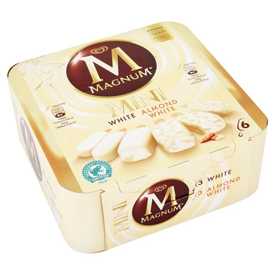 Magnum Mini white a almond white 6 x 50 g - Tesco Potraviny
